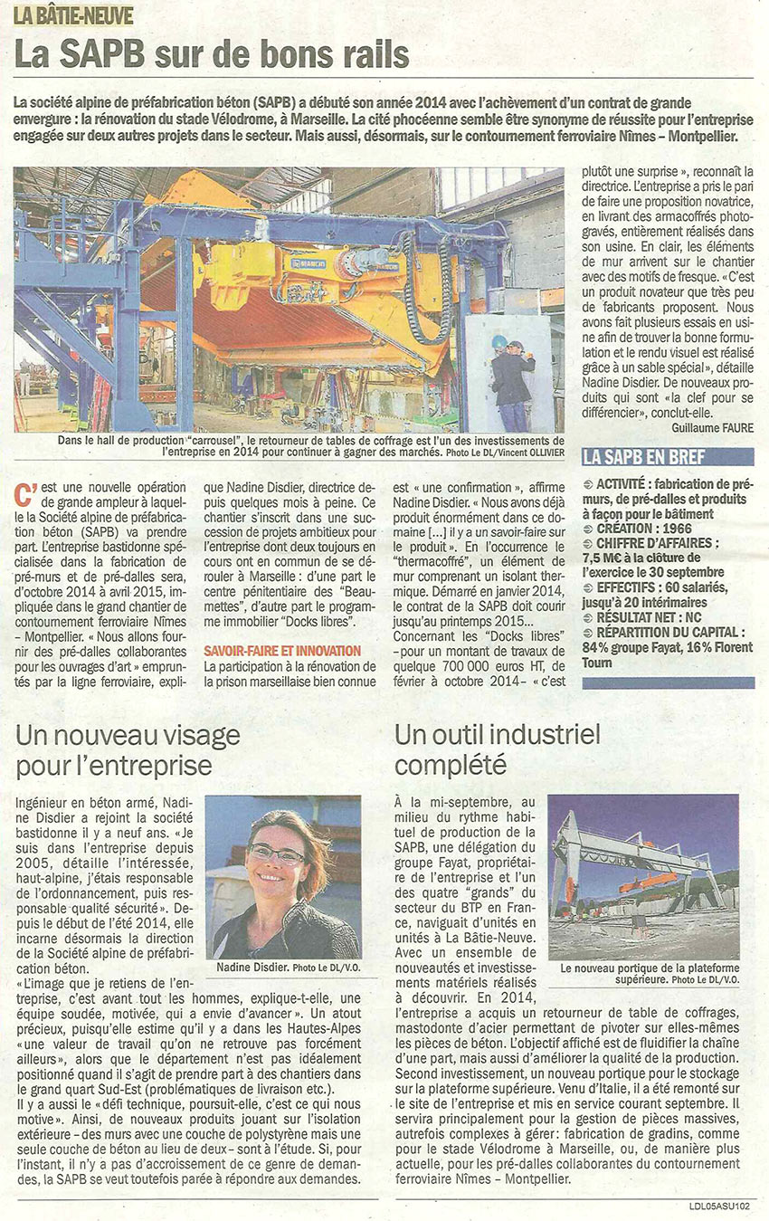 SAPB société alpine de préfabrication béton